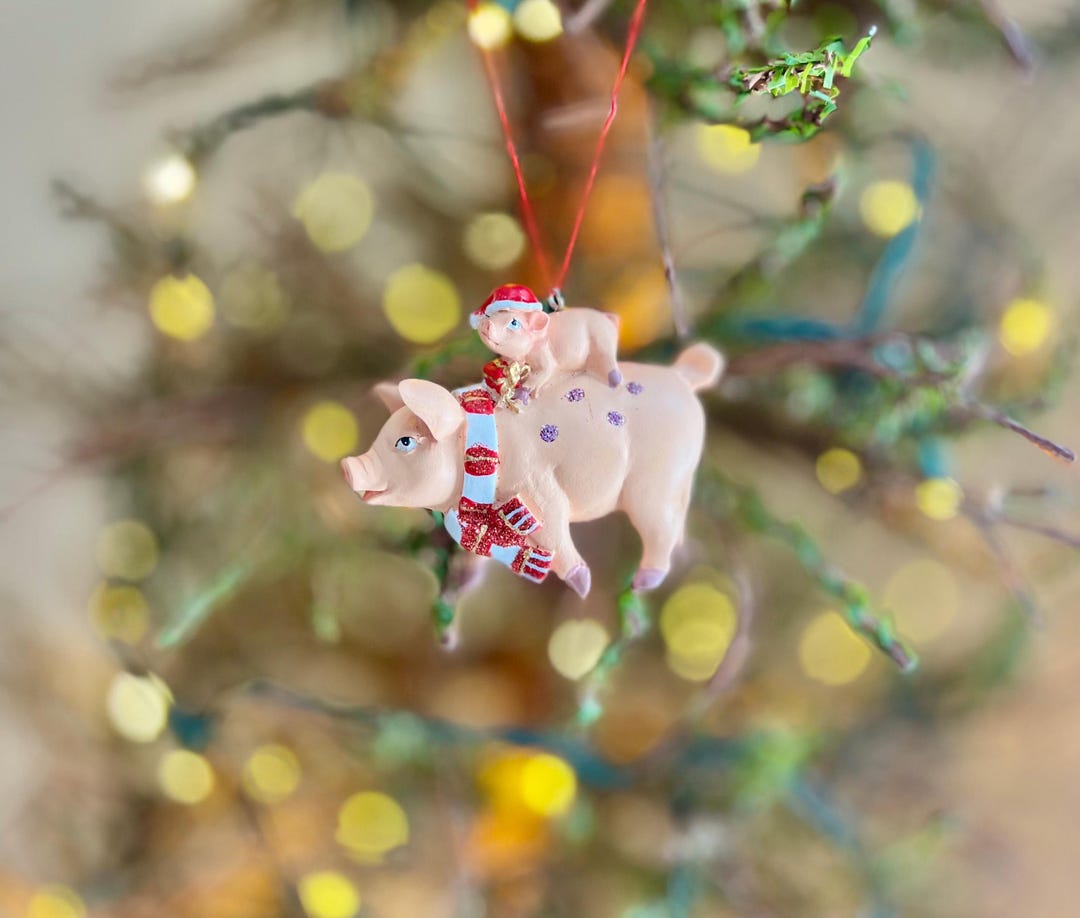Pig Ornament | Personalized Christmas Ornament Christmas Pigs | Momma ...