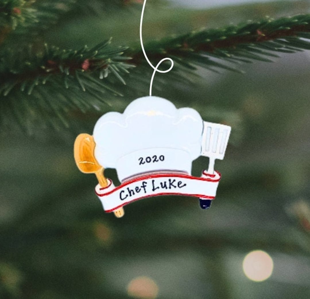 Chef Ornament Chef Christmas Ornament Cook Christmas - Etsy
