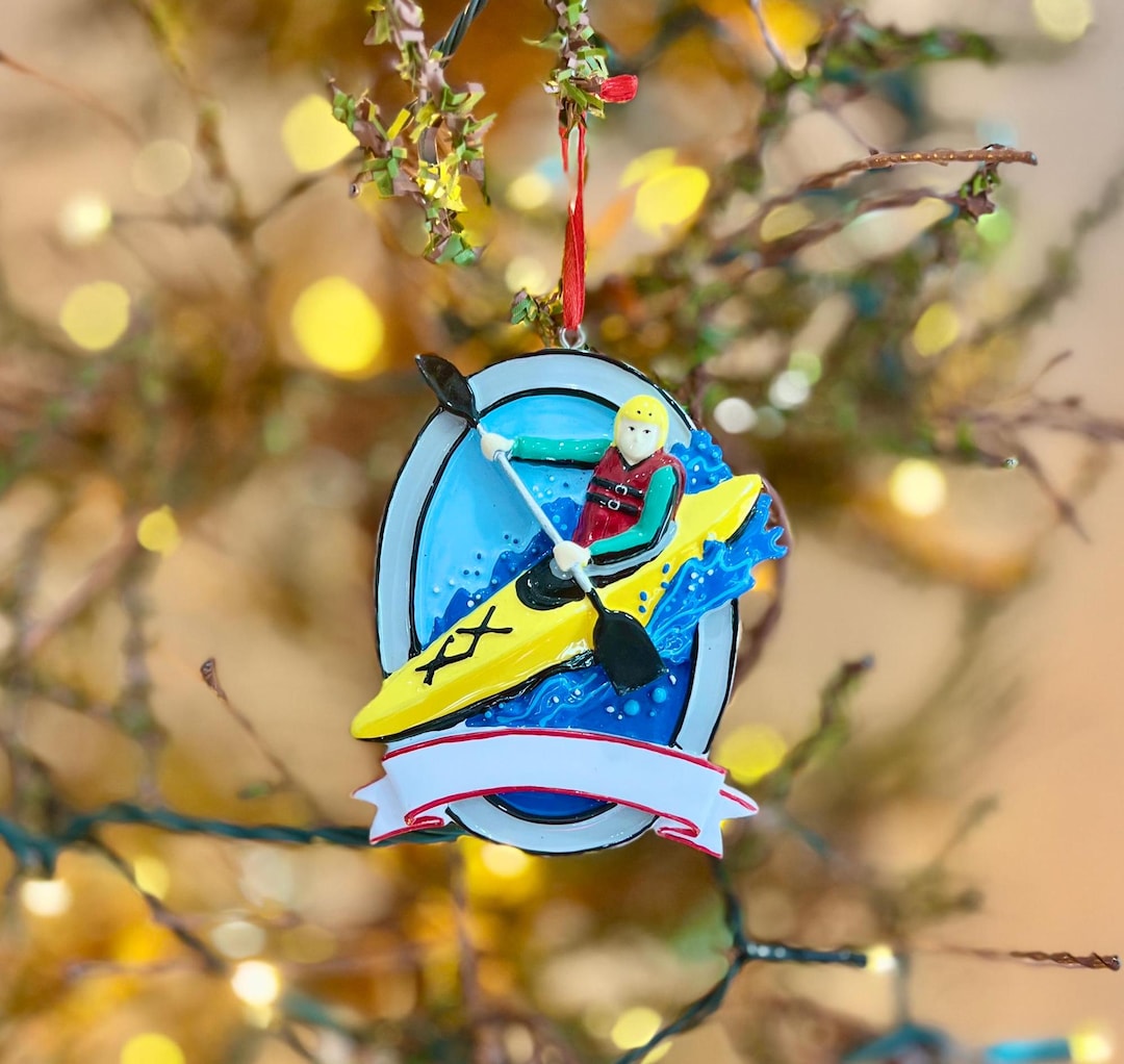 Kayak Personalized Christmas Ornament | Kayaking Ornament | Sea Kayak ...