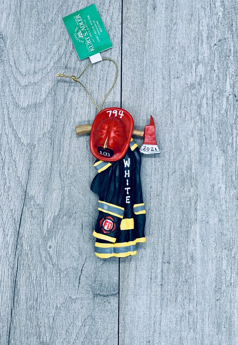 Fireman Ornament Personalized Christmas Ornament - Etsy