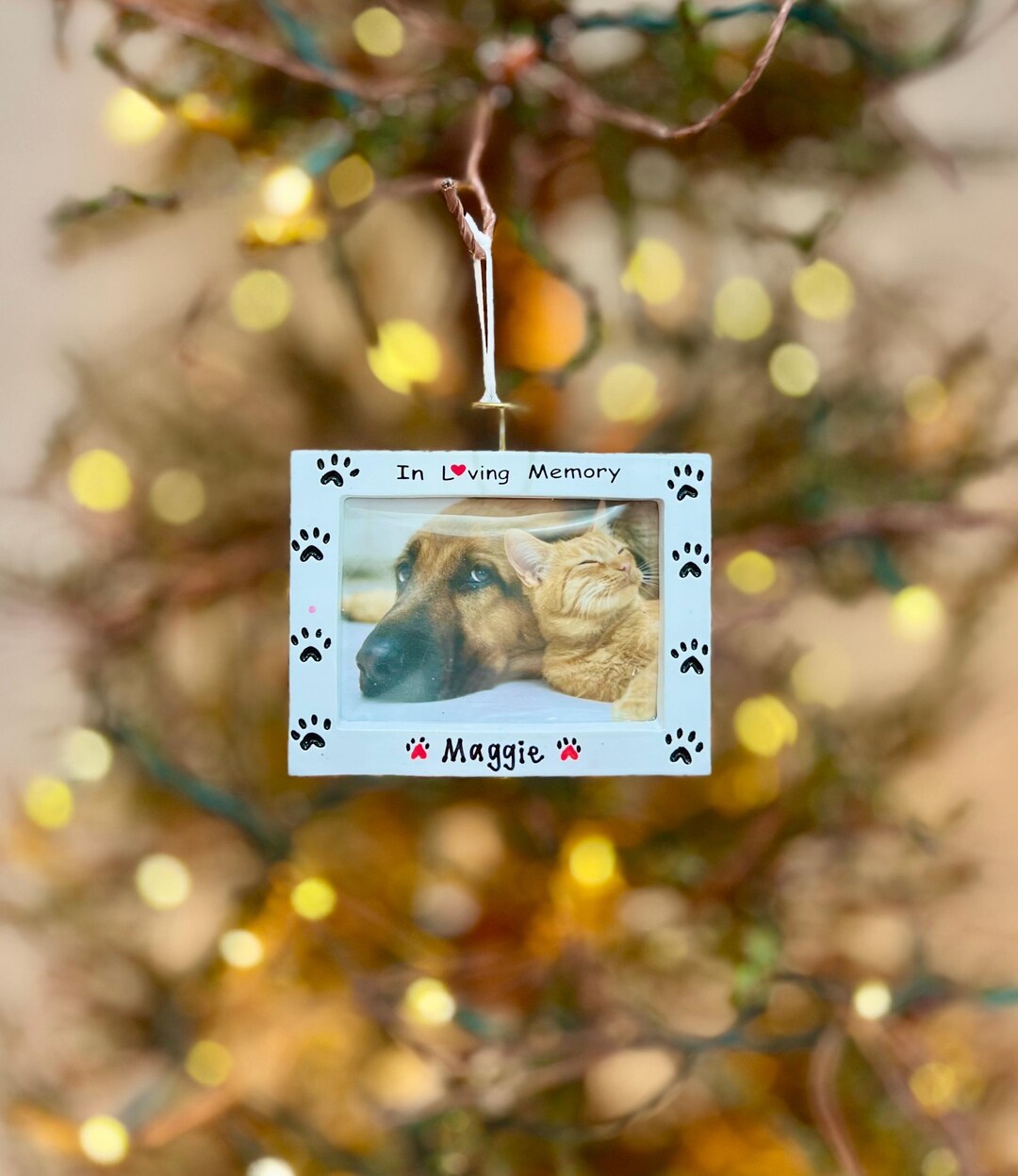 Pet Picture Frame | Dog Pet Frame Personalized Christmas Ornament | in ...