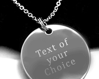 Custom Engraved Necklace - Etsy