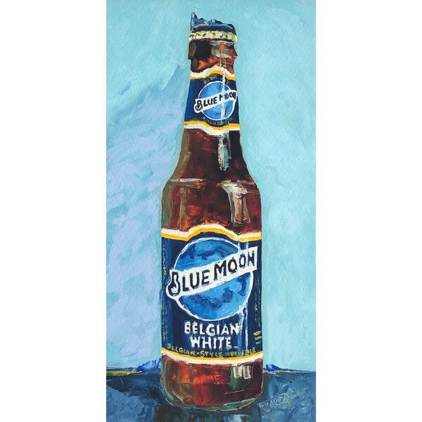 Blue Moon Beer - Etsy
