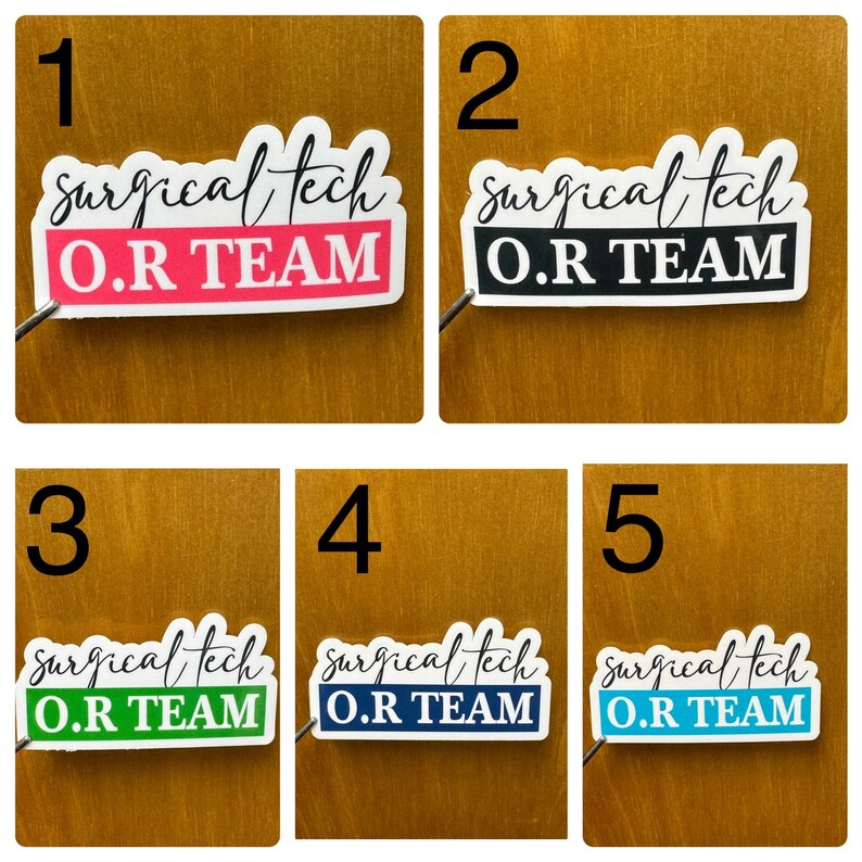 Surgical Tech Stickers, Cute Decal for A Laptop, Water Bottle, Car ...