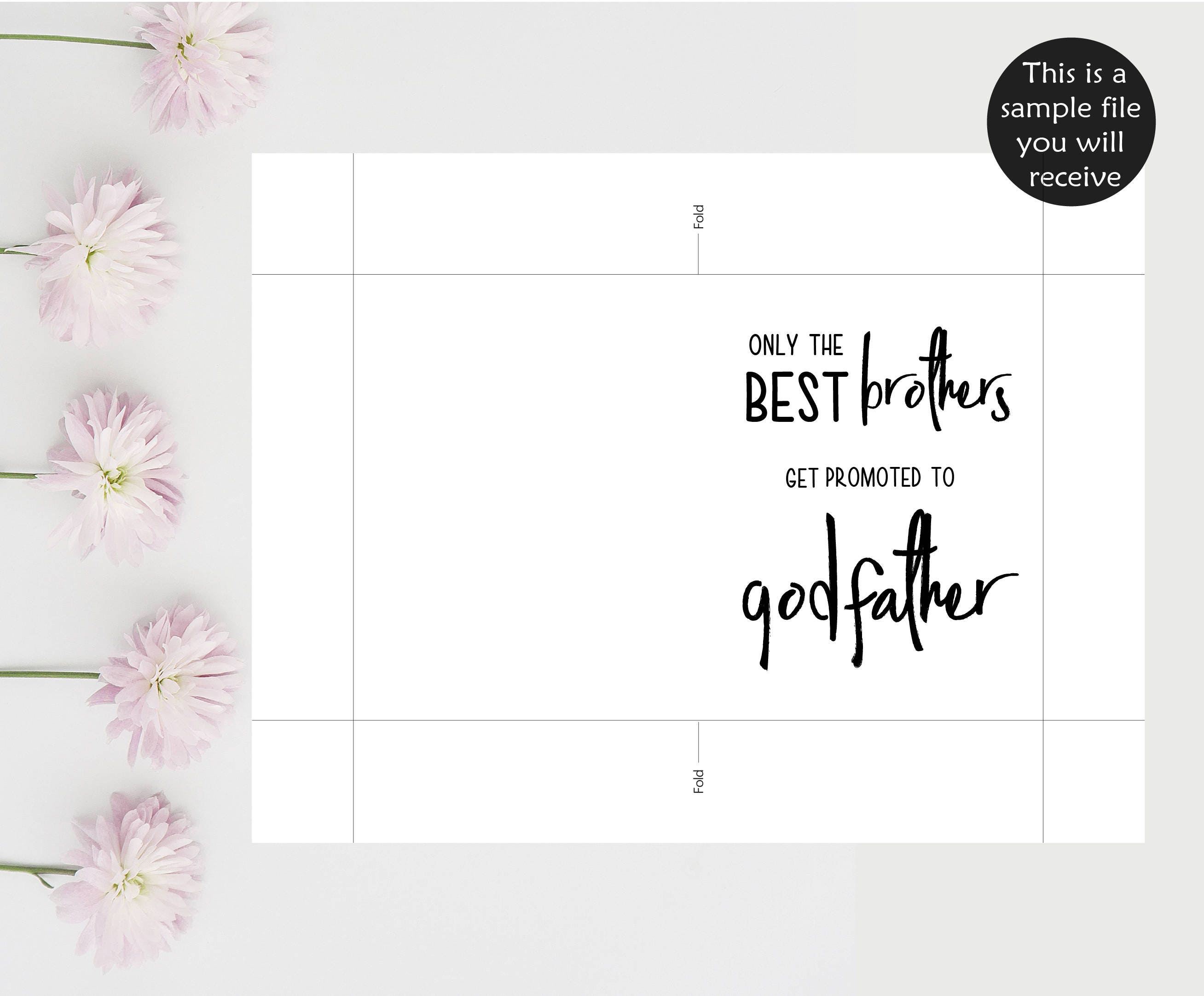 Printable Godfather Proposal Card Godparent Request Baptism - Etsy Canada