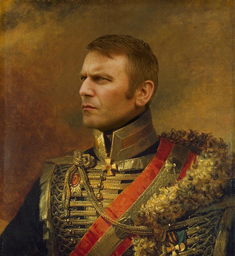Custom Military Portrait Face Replace, Royal, General, Personalized - Etsy