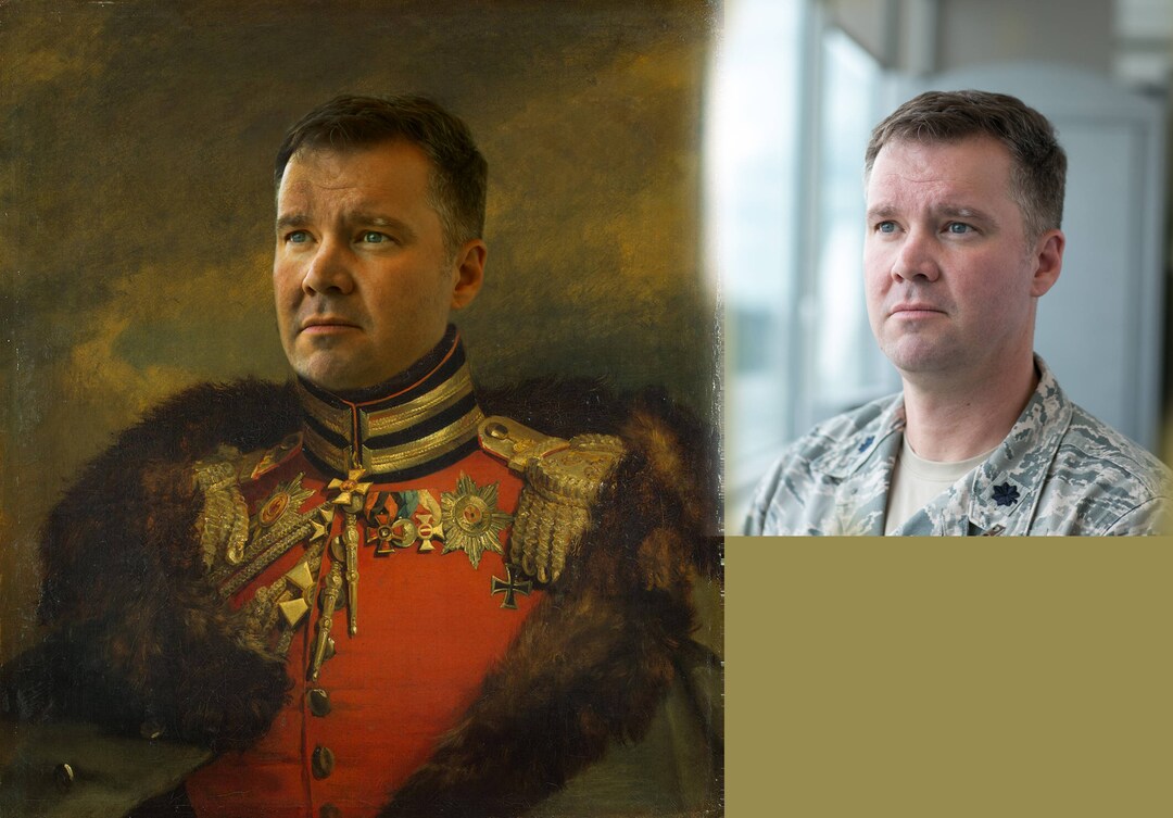 Custom Military Portrait Face Replace, Royal, General, Personalized - Etsy