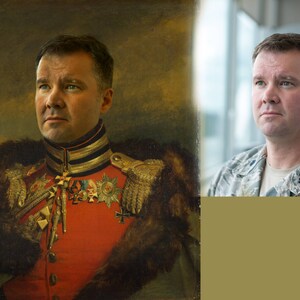 Custom Military Portrait Face Replace, Royal, General, Personalized - Etsy