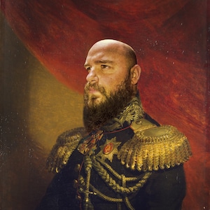 Custom Military Portrait Face Replace, Royal, General, Personalized - Etsy