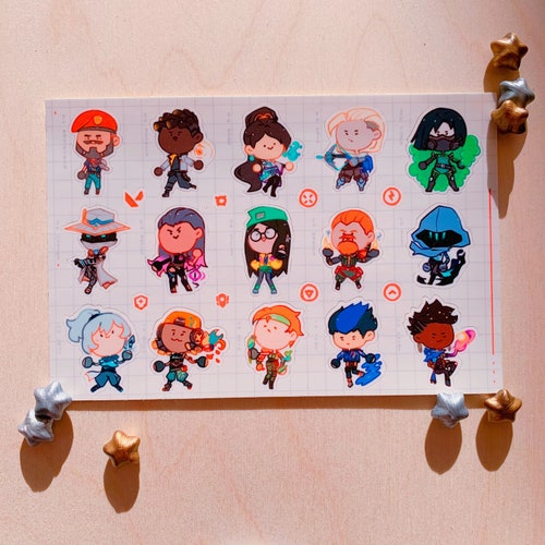 Valorant Chibi Agents Glossy Sticker - Etsy