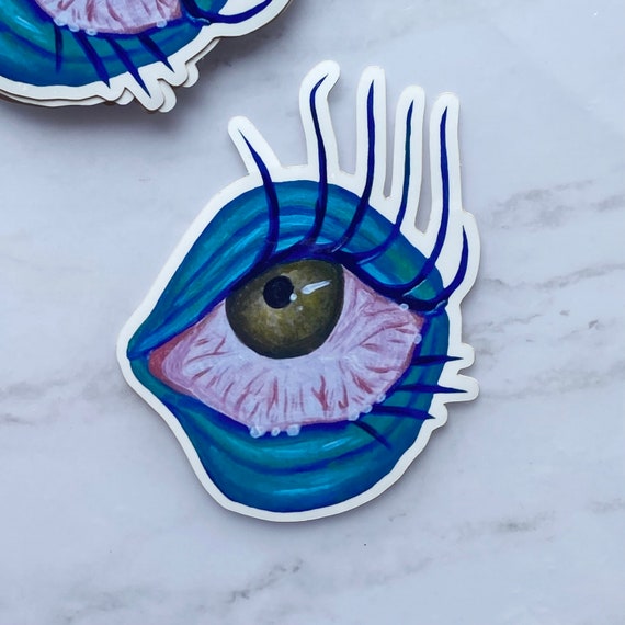 Painted Eye Ball Sticker | Etsy