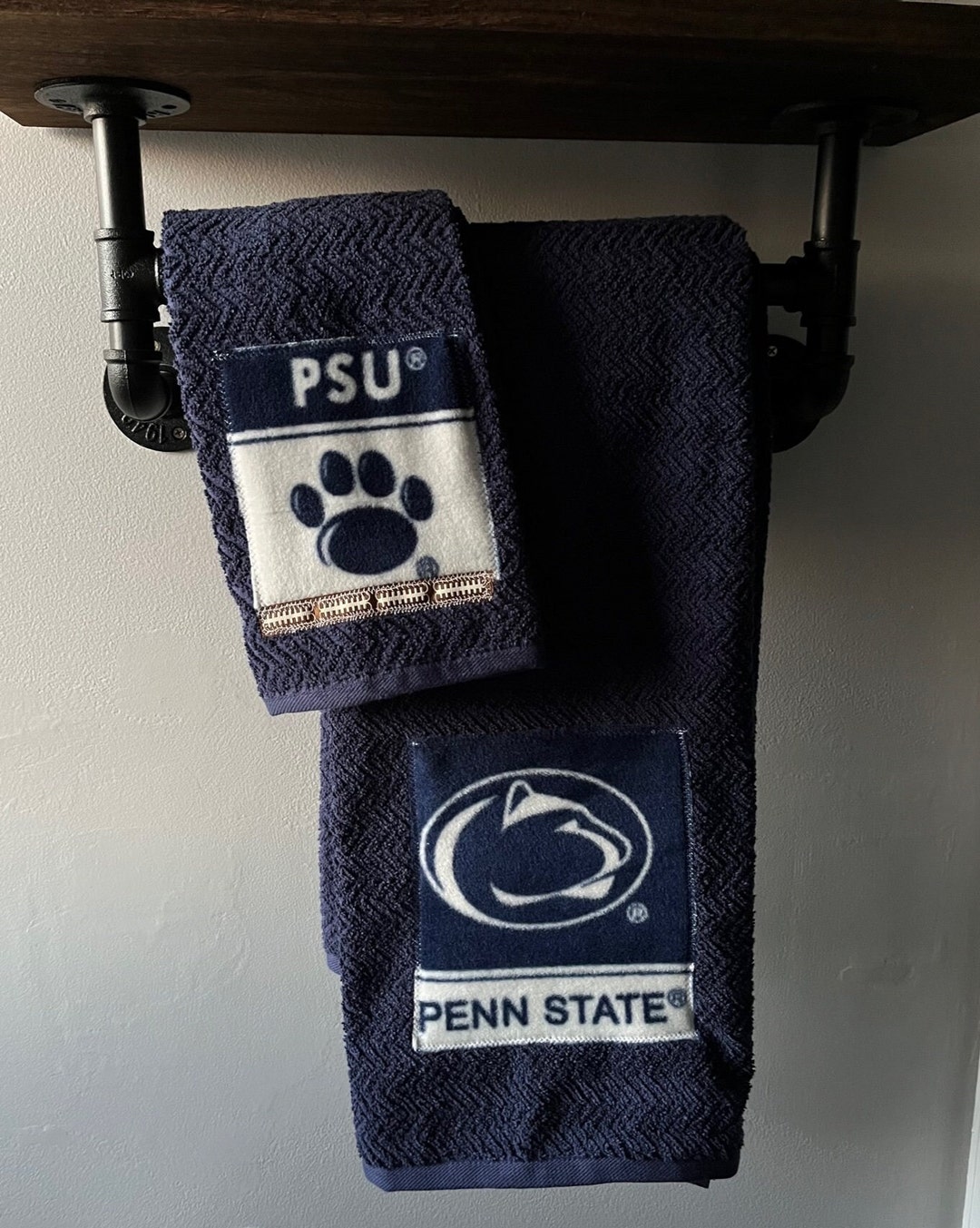 Handmade Penn State Bath and Hand Towel Set Gift for Him for - Etsy