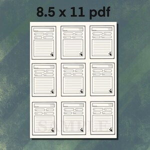 Simple Item Sheet // DND Inventory Sheet 5e // Dungeons and - Etsy