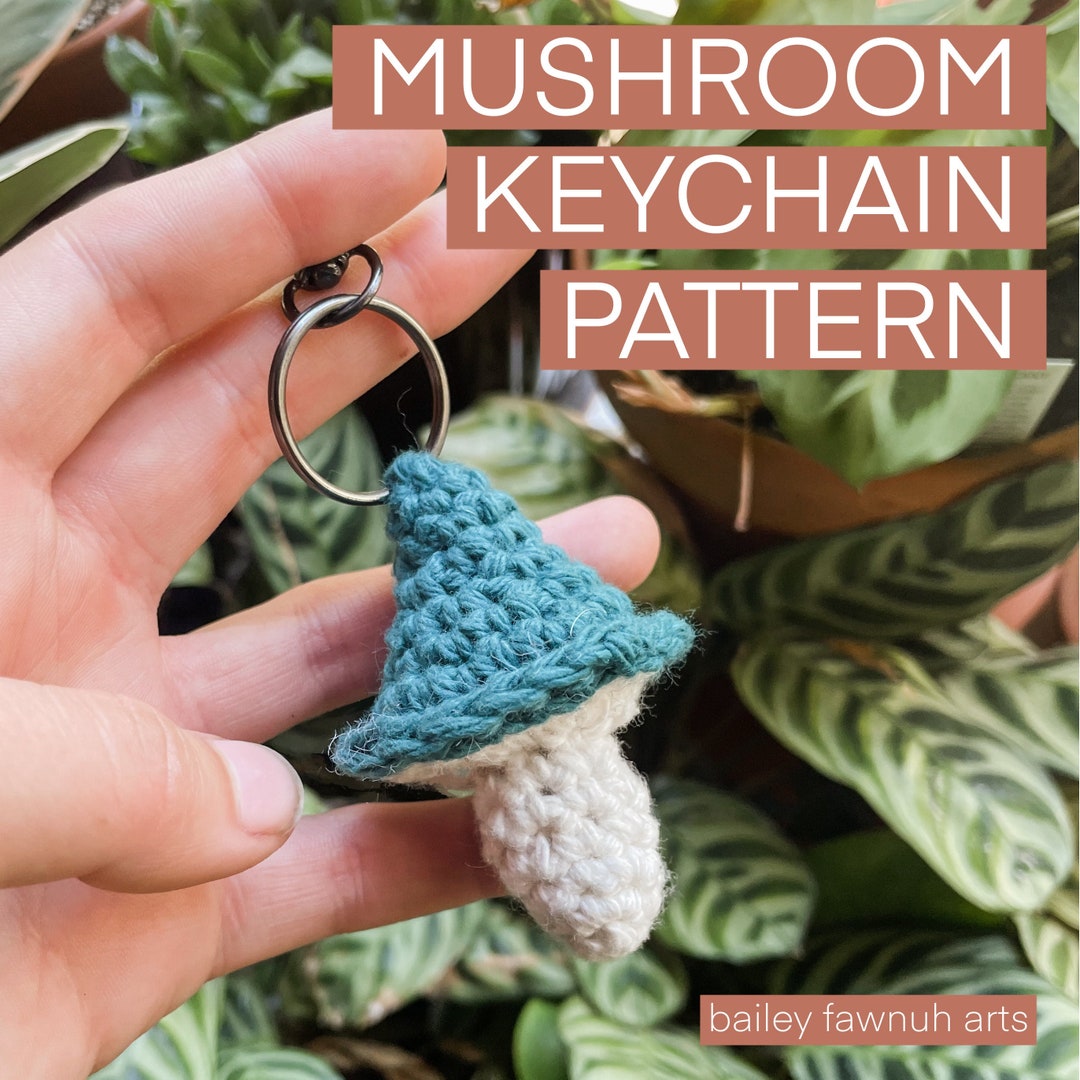 Mushroom Keychain Pattern // Mushy Crochet PDF - Etsy