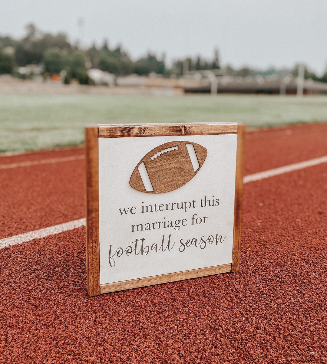 Football Season Sign, Football Sign, Football Decor, Football Season ...