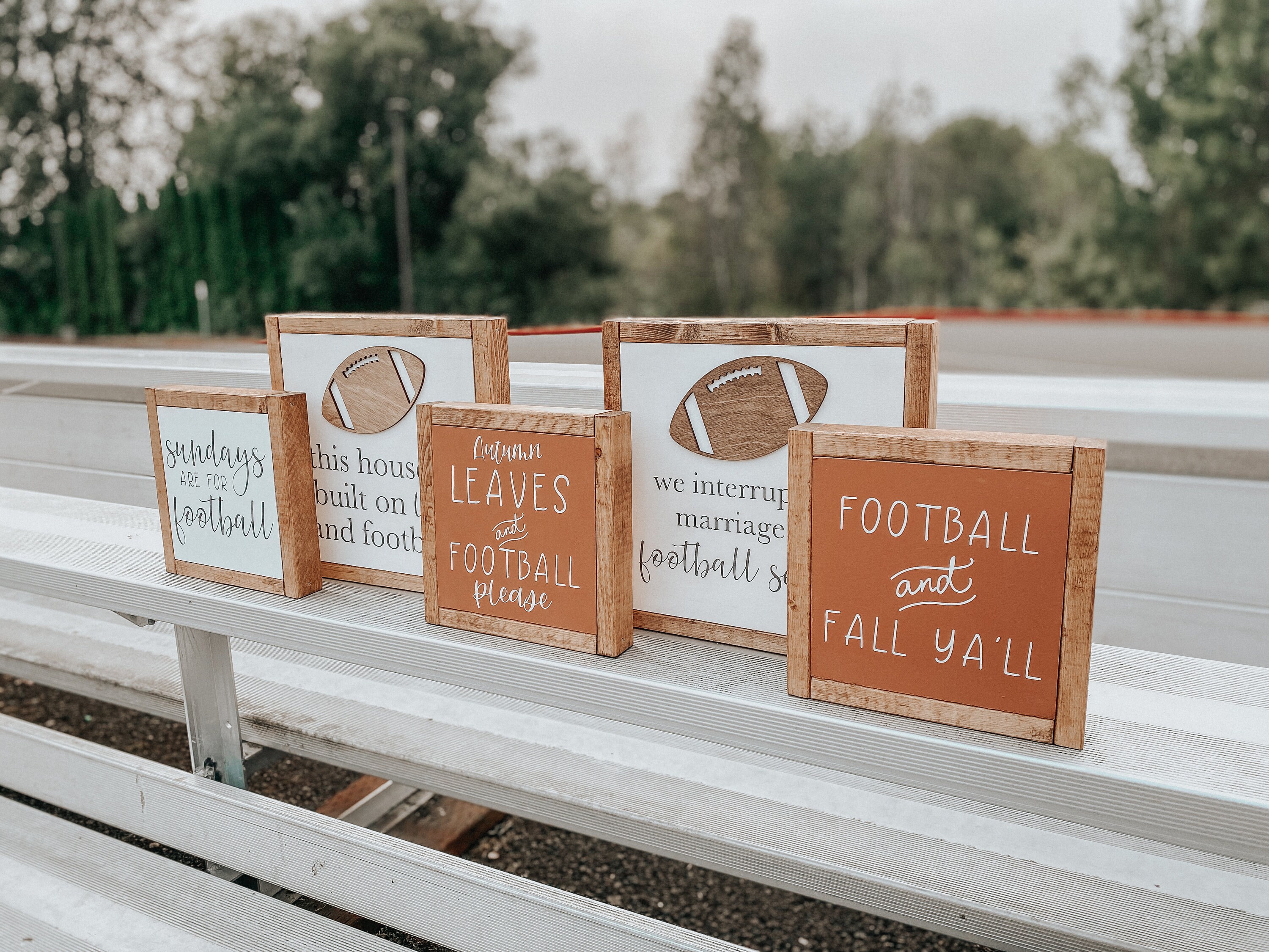 Autumn Leaves and Football Please Sign, Football Sign, Football Season ...