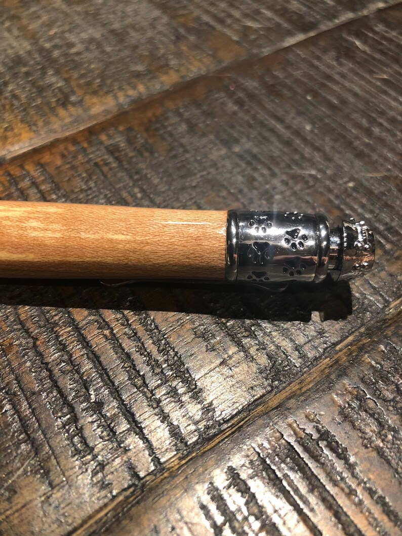 I Love Dogs Pen . Genuine Dog Wood . Paws . Click Pen . Black - Etsy