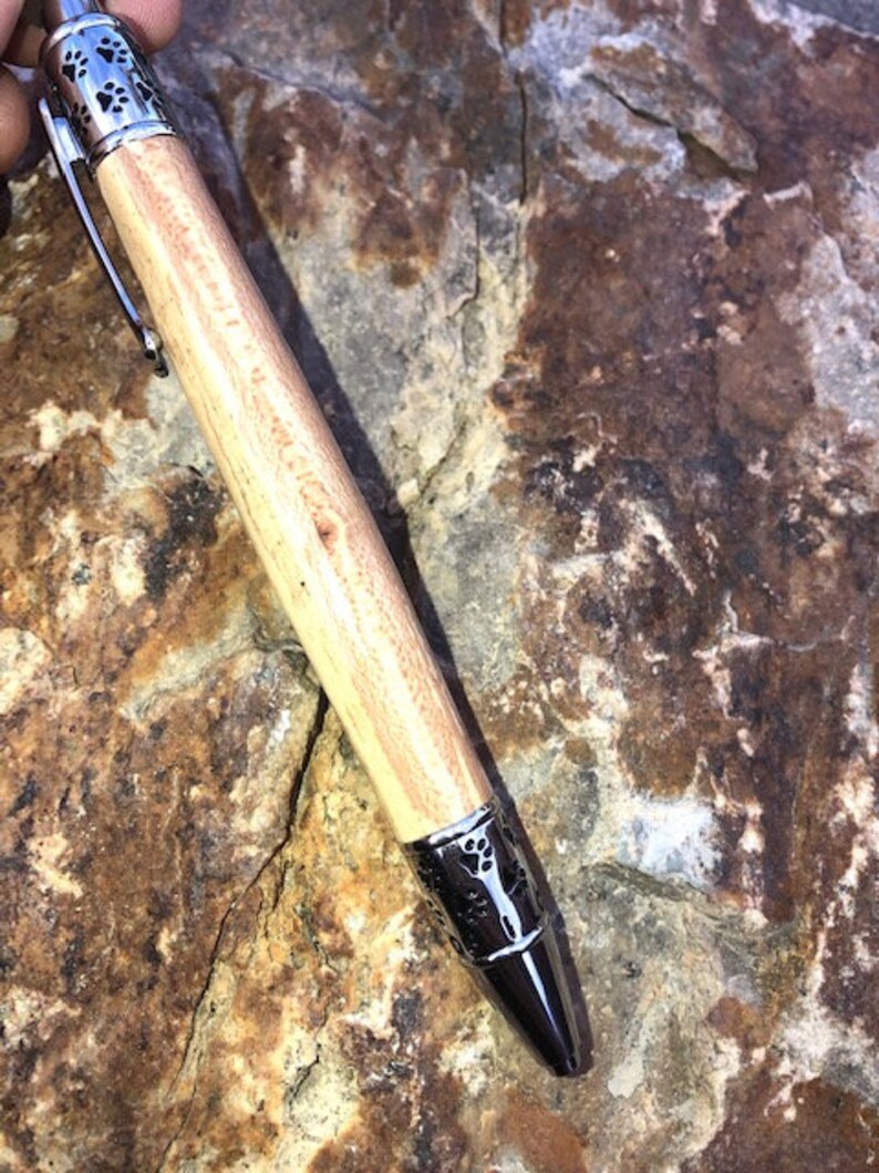 I Love Dogs Pen . Genuine Dog Wood . Paws . Click Pen . Black - Etsy