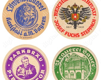 German Beer Coasters - Etsy