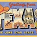 Greetings From TEXAS Postcard Image DIGITAL DOWNLOAD Lone | Etsy