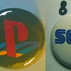 Game Logo Buttons - Etsy