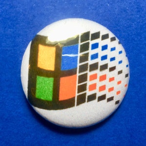 Retro Windows and Apple Logo Buttons - Etsy