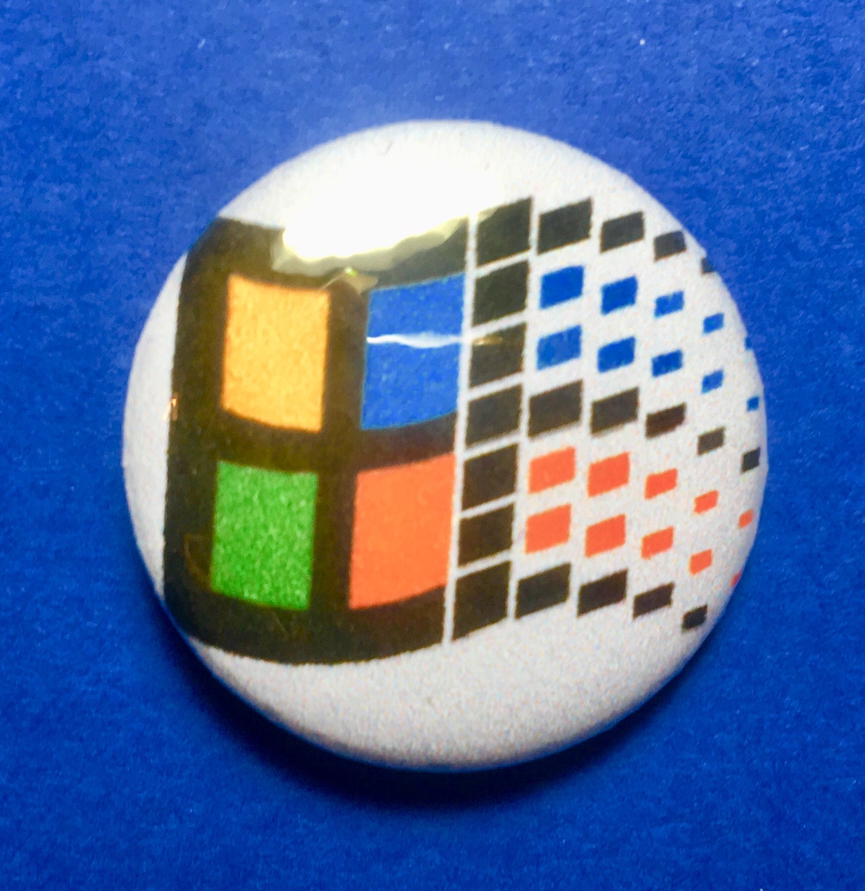 Retro Windows and Apple Logo Buttons - Etsy