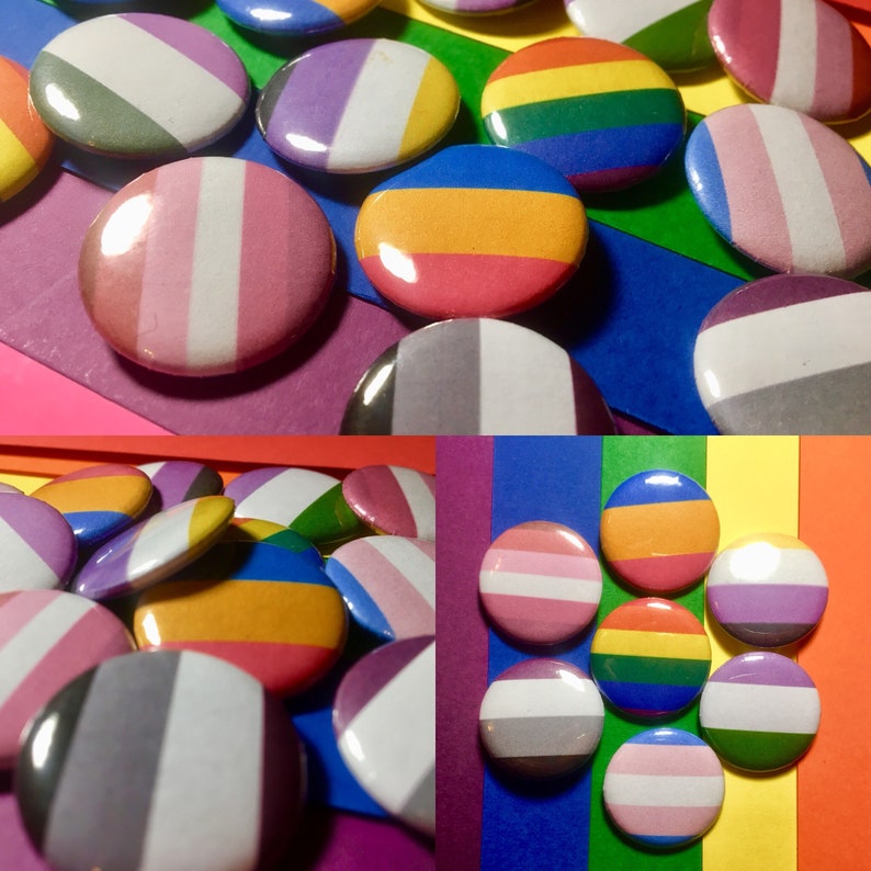 LGBTQ Pride Buttons custom Identity Requests Welcome - Etsy