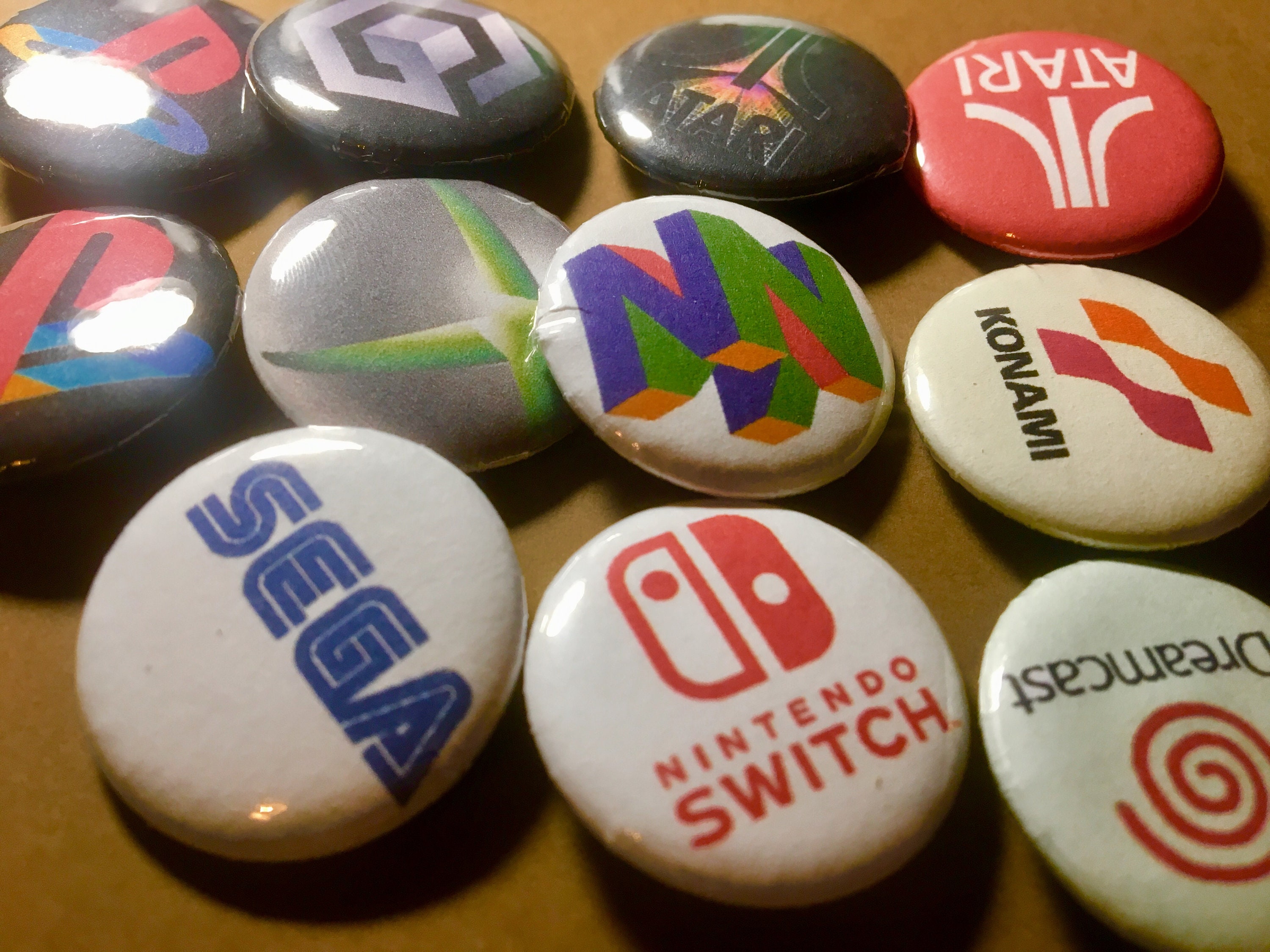 Game Logo Buttons - Etsy