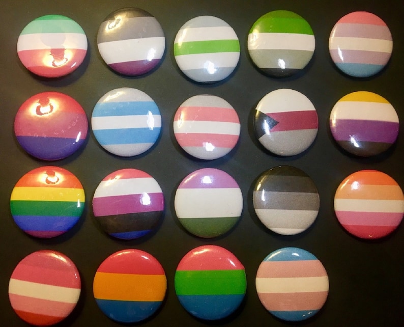 LGBTQ Pride Buttons custom Identity Requests Welcome - Etsy