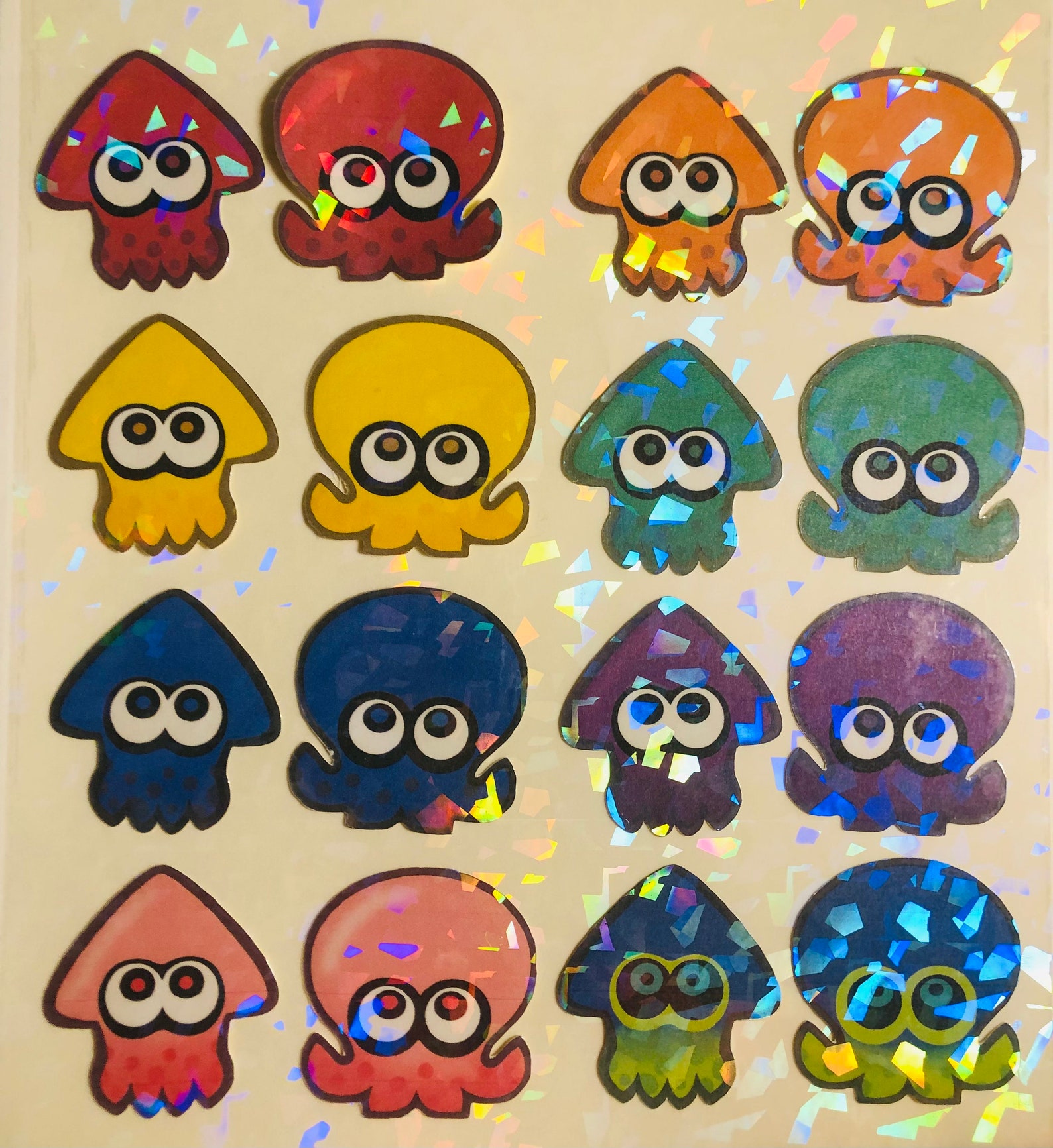 Splatoon All Basic Colors Sanitized Squid/octo Crystal - Etsy