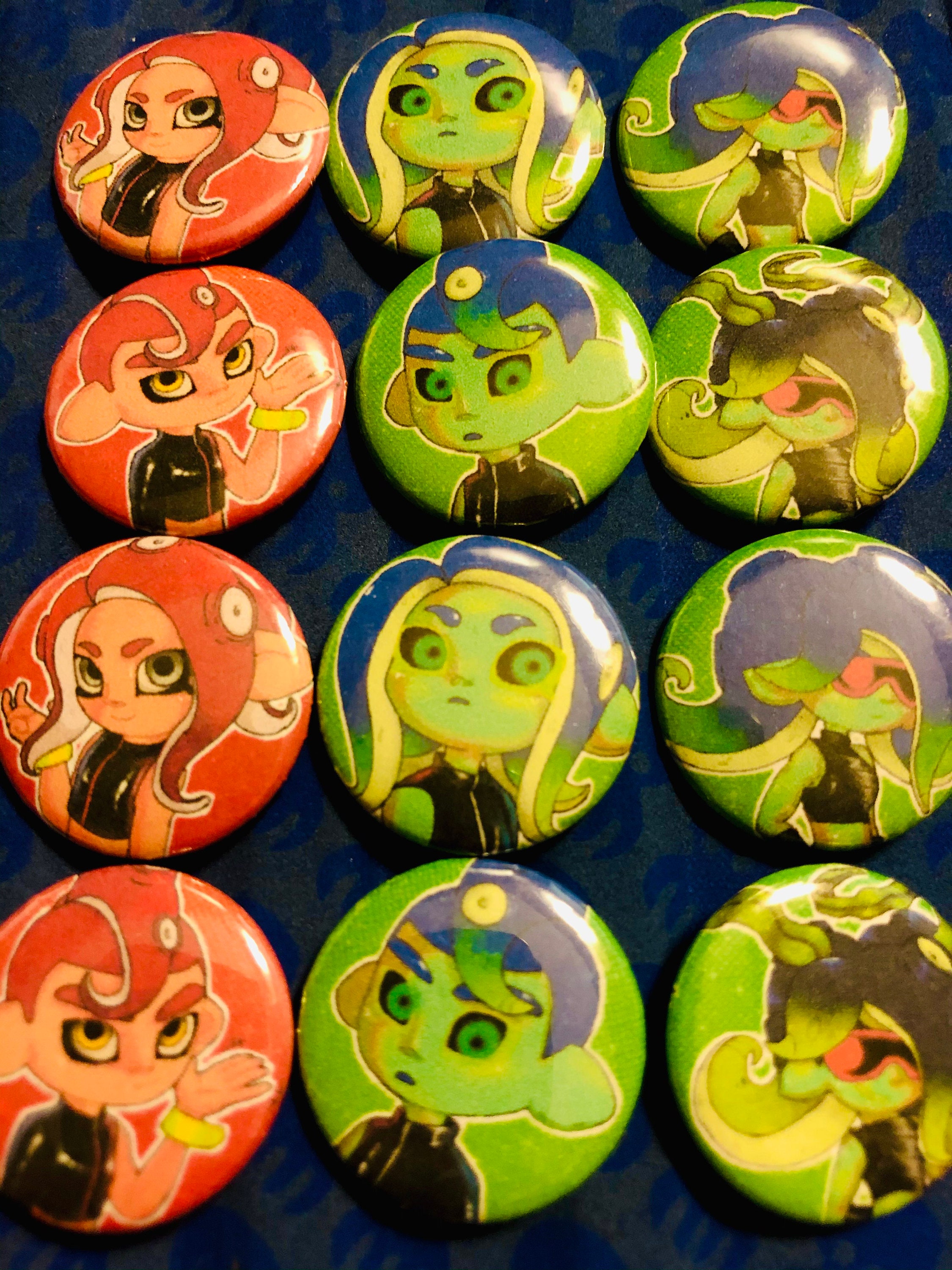 Splatoon 2 Octo Expansion Buttons agent 8 CQ Cumber - Etsy