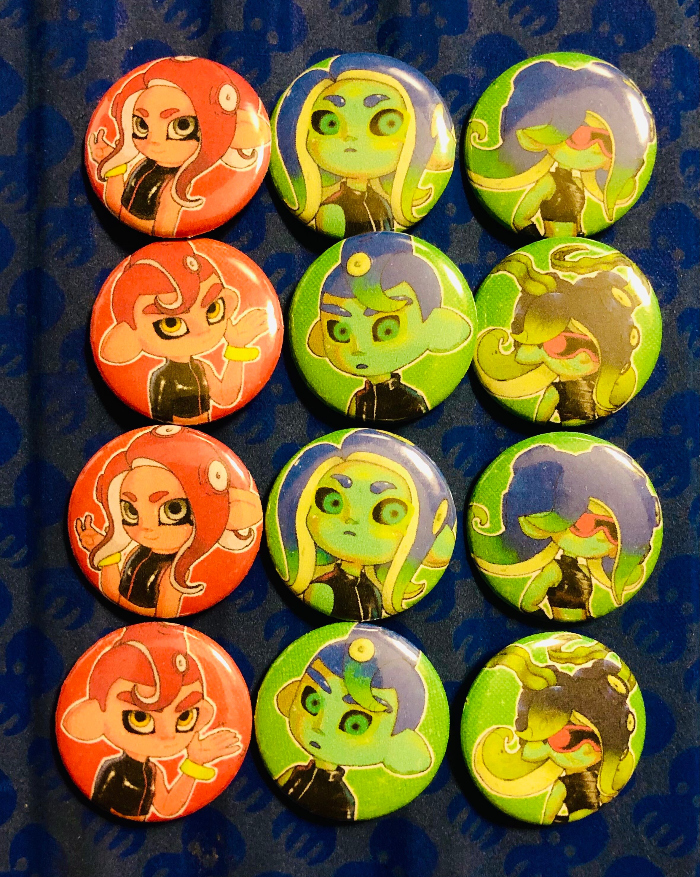 Splatoon 2 Octo Expansion Buttons agent 8 CQ Cumber - Etsy
