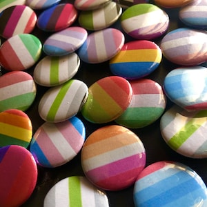 LGBTQ Pride Buttons (custom Identity Requests Welcome!) - Etsy