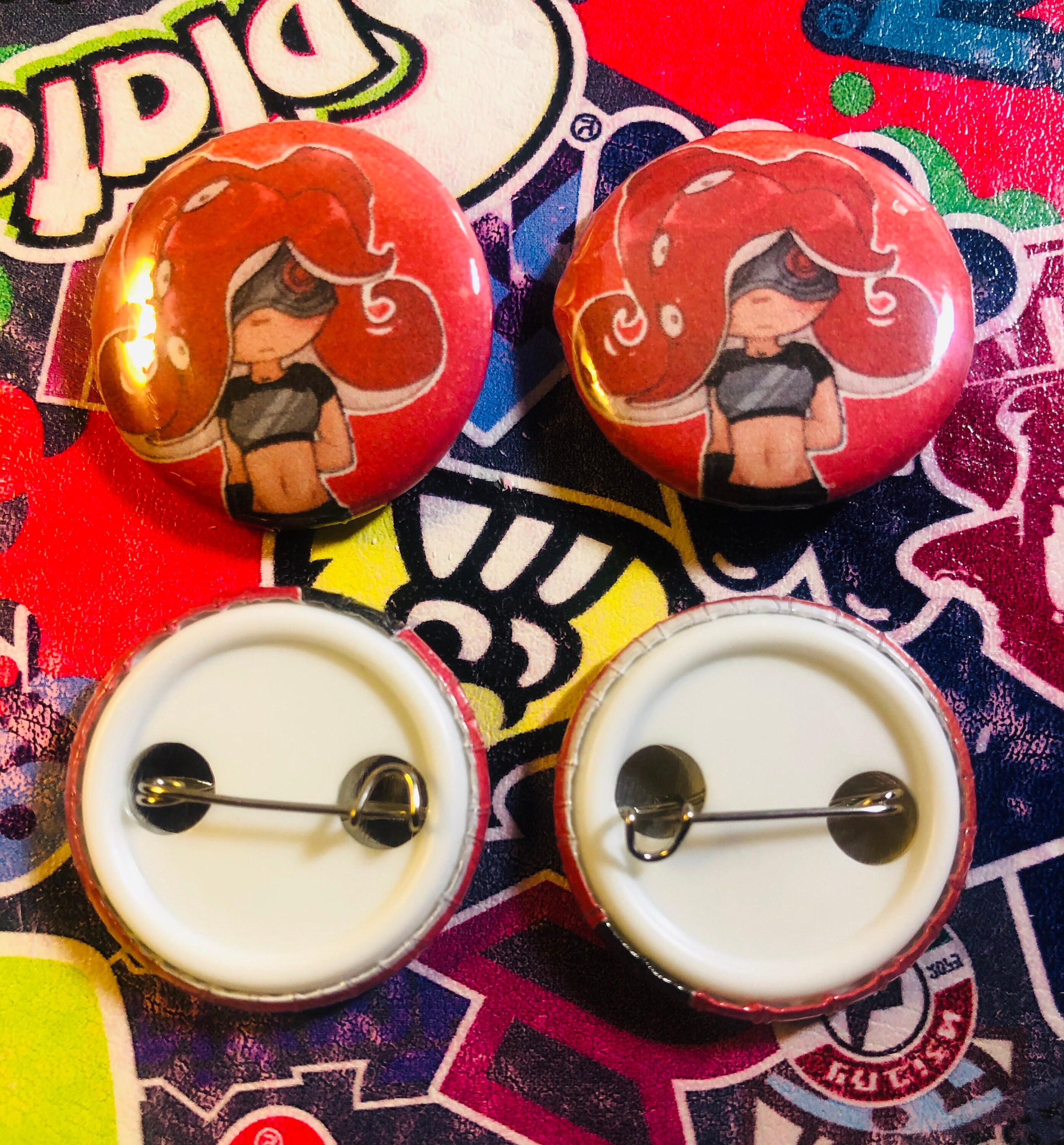 Splatoon Octoling Buttons choose 1 or All Together - Etsy