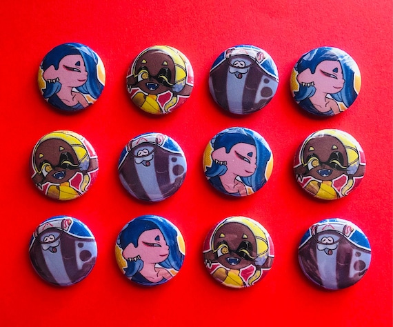 Splatoon 3 Idol Shiver Frye and Big Man Buttons - Etsy