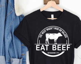 Eat Beef T Shirt - Etsy