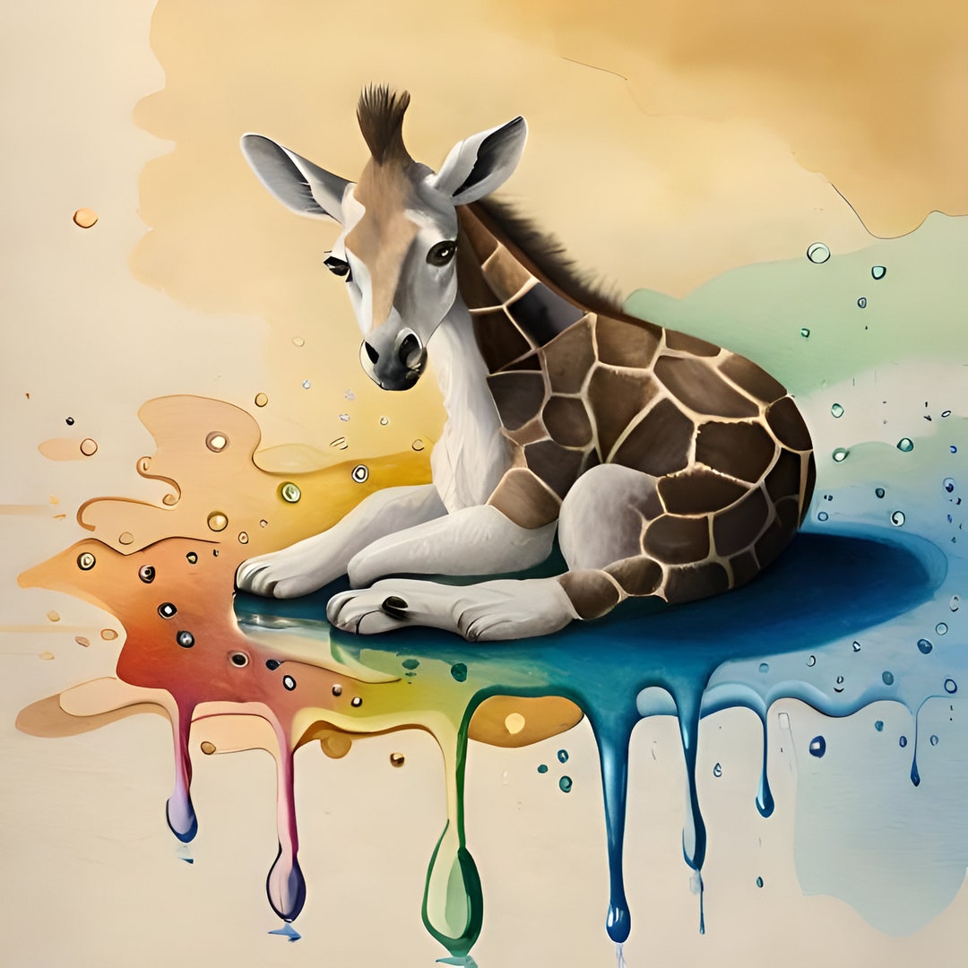 Preppy Kid's Wall Decor, Giraffe Nursery Art, Giraffe Home Decor ...