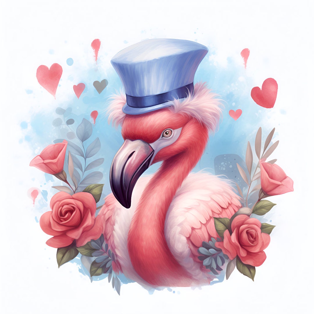 Preppy Children's Wall Decor Flamingo Nursery Art Prints - Etsy