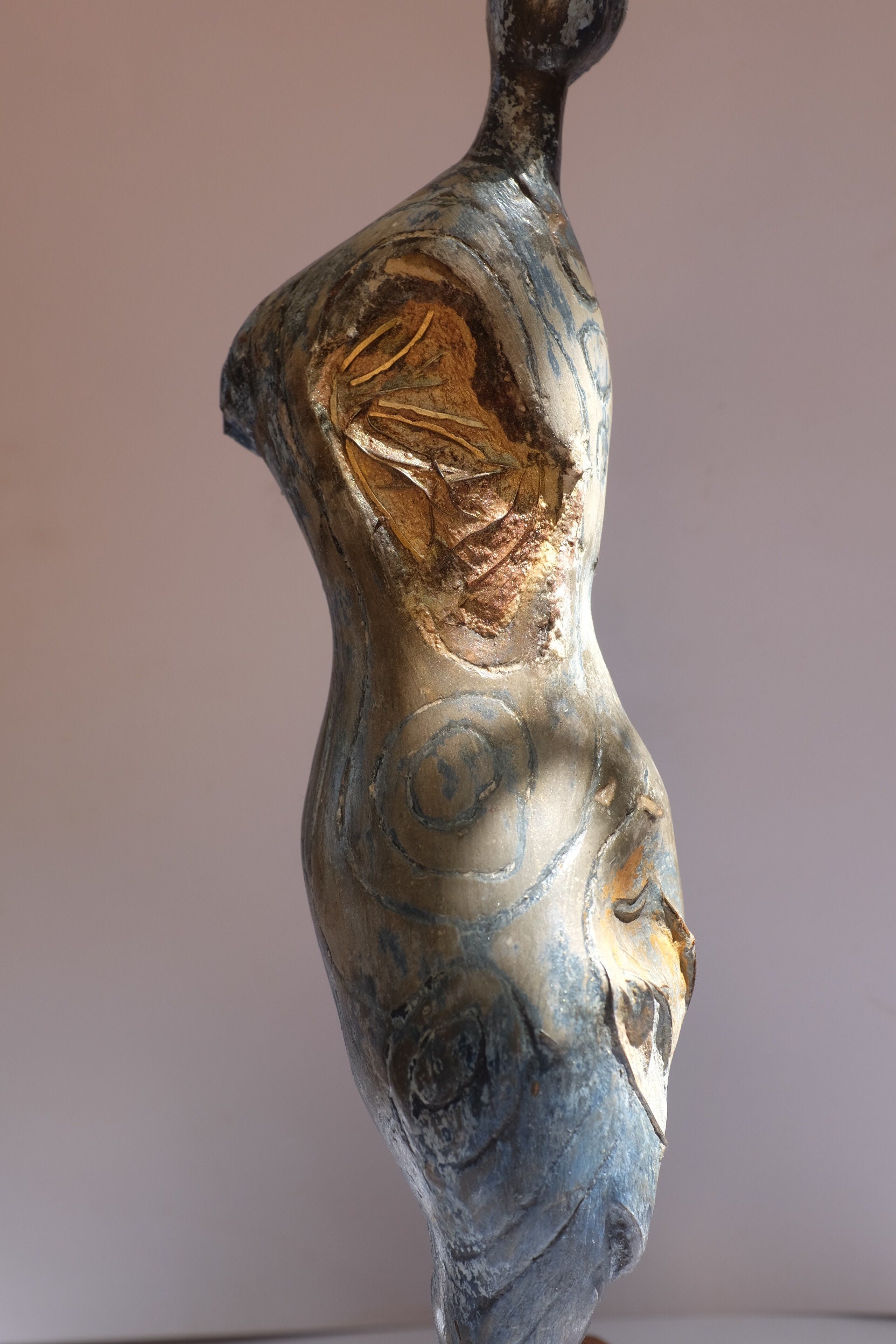 Abstract Woman Statue Female Figure Sculpture for Collector Home Office ...