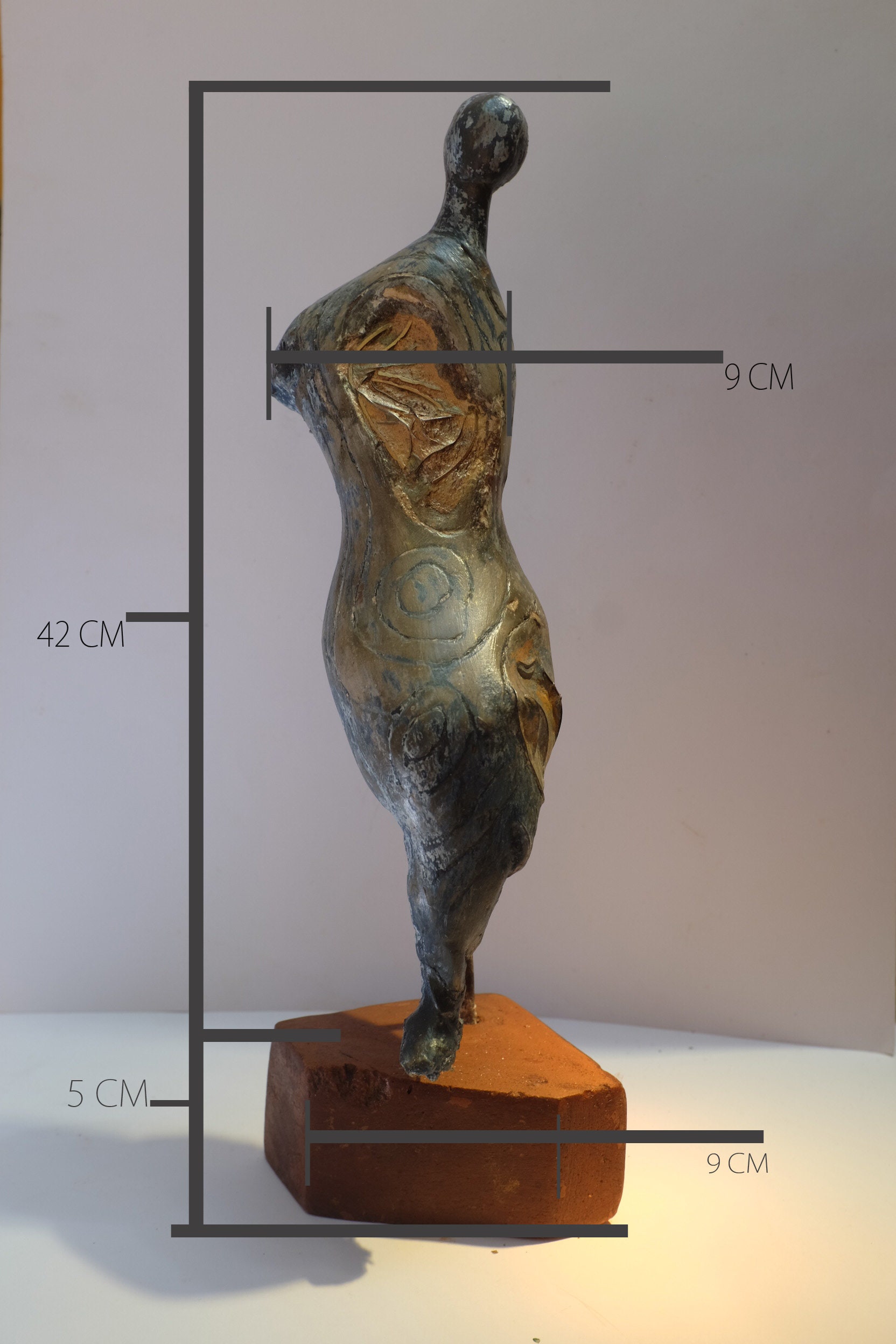 Abstract Woman Statue Female Figure Sculpture for Collector Home Office ...