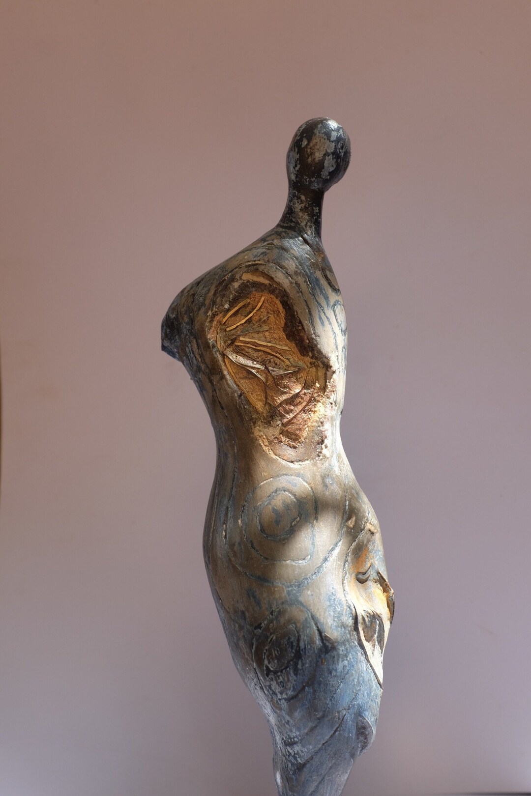Abstract Woman Statue Female Figure Sculpture for Collector Home Office ...