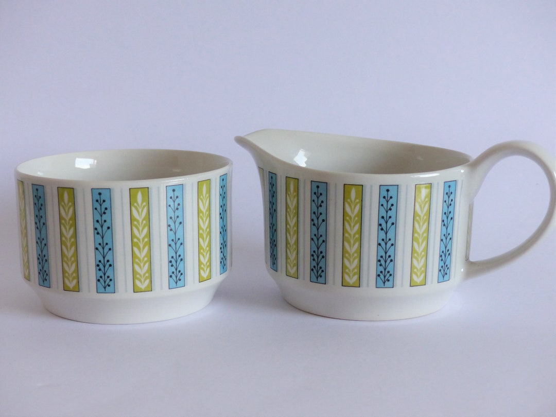 Midwinter Everglade Milk Jug and Sugar Bowl Jessie Tait 1960’s - Etsy UK