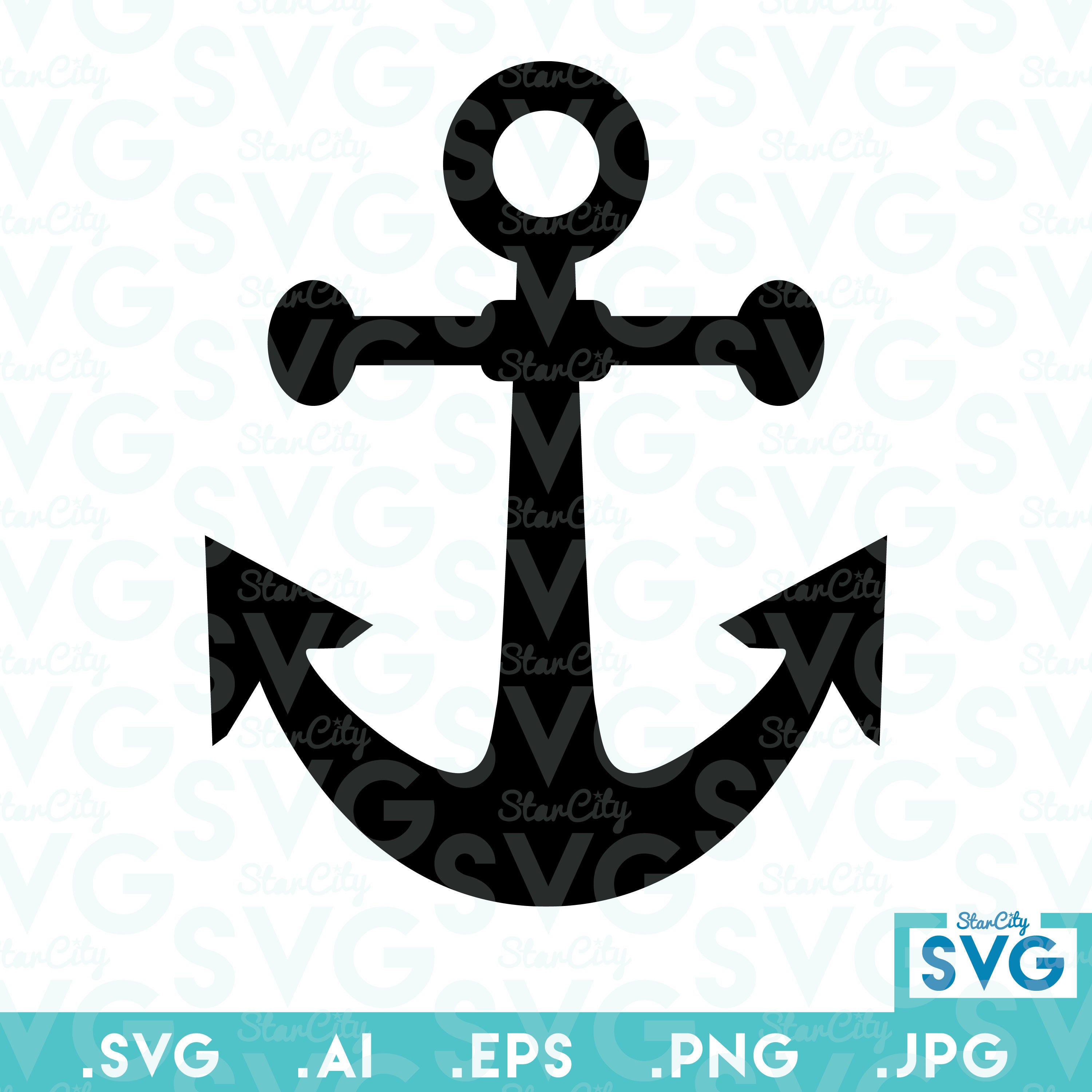 Anchor SVG Vector file Vector cutting file SVG cutting | Etsy