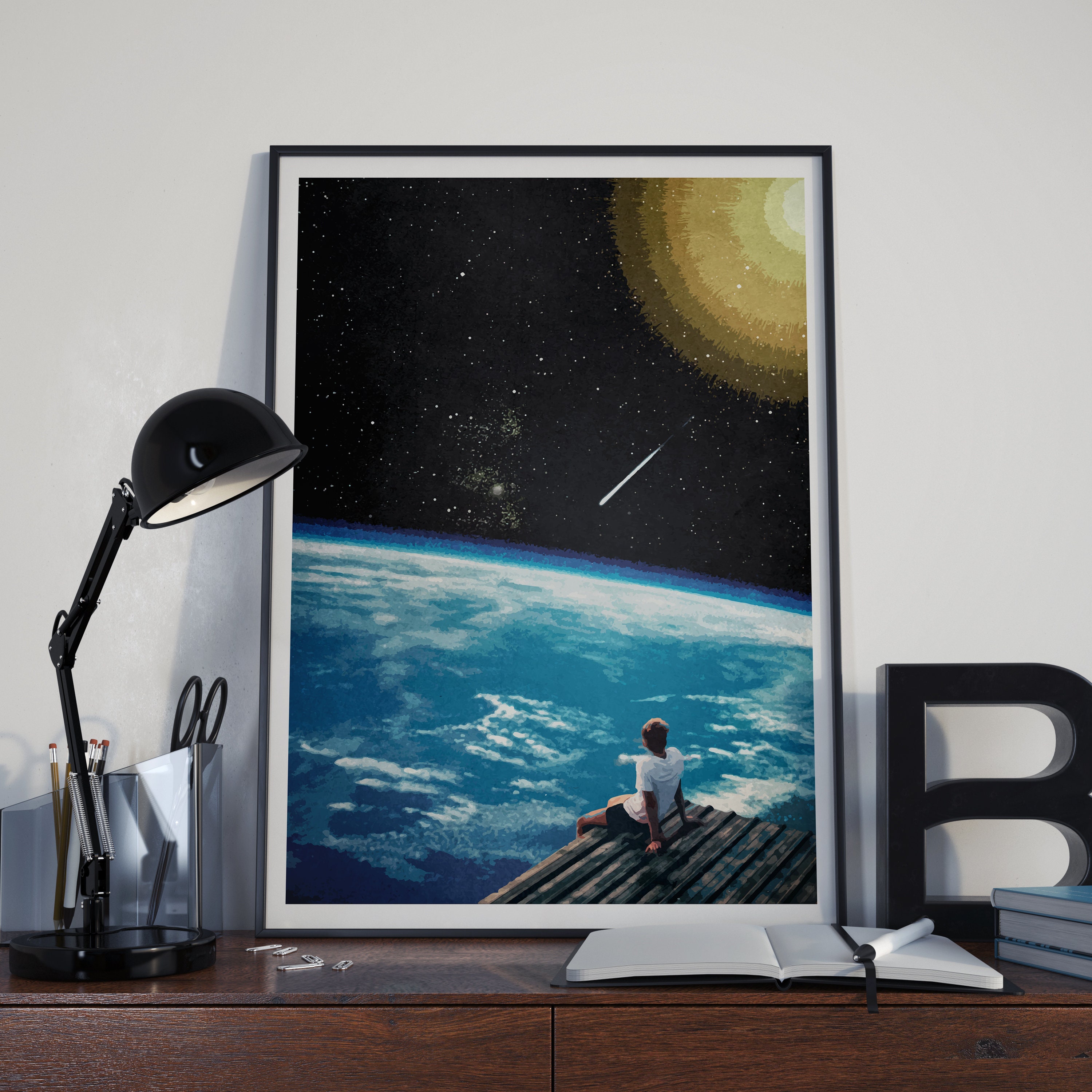 Outer Space Print Space Wall Art Collage Print Wall Art | Etsy