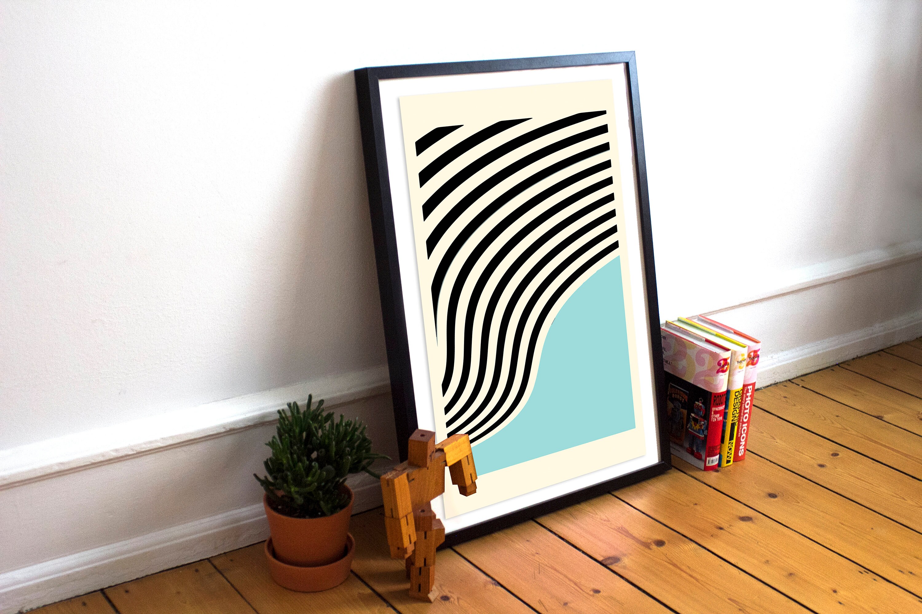 Abstract Print Mid Century Print Retro Minimal Art - Etsy
