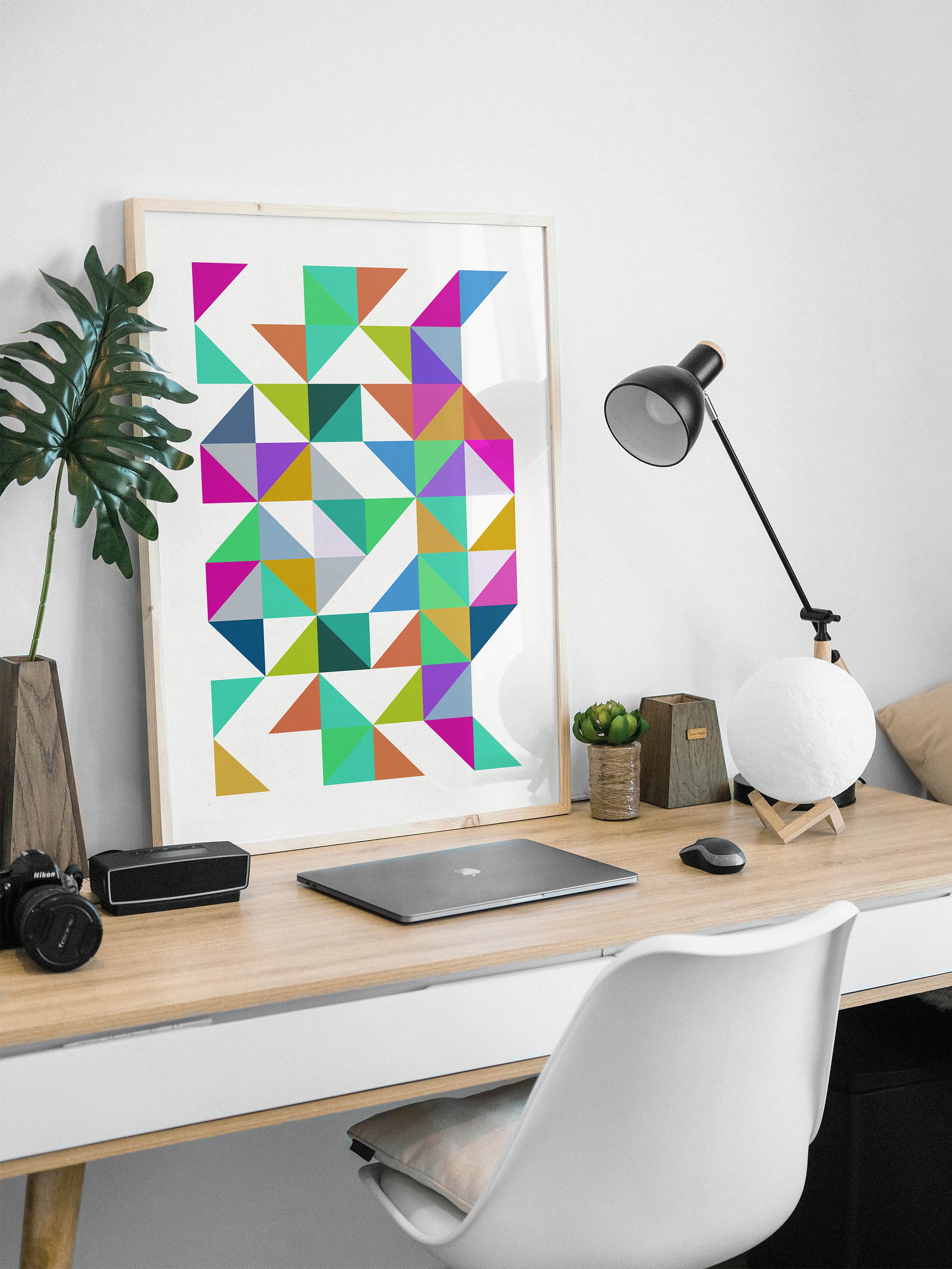 Geometric Print Triangles Print Abstract Art Geometric Wall - Etsy