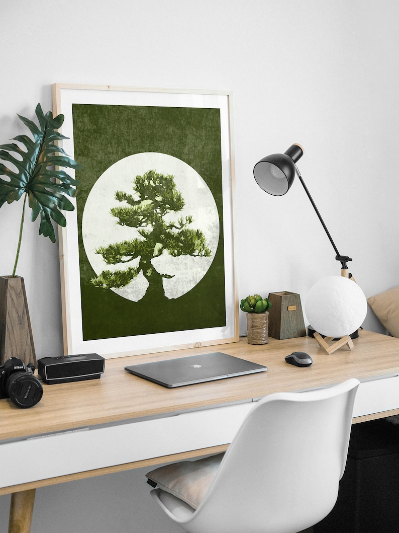 Bonsai Tree Print Bonsai Poster Japanese Bonsai Tree Wall | Etsy