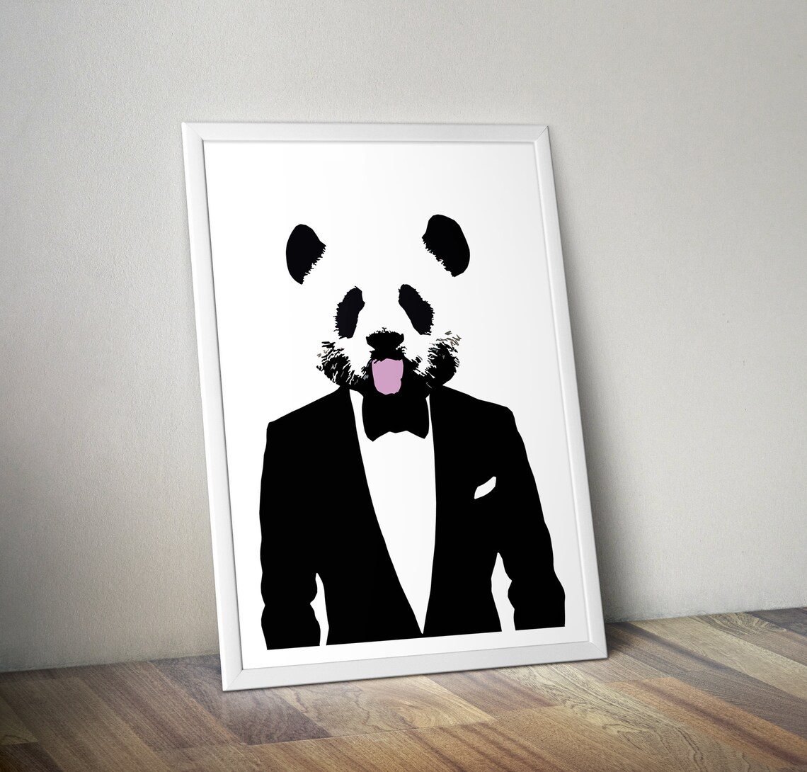 Panda Print Panda Gifts Panda Art Animal Prints Panda Pop - Etsy UK