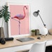 Flamingo Poster, Flamingo Art Print, Pink Flamingo Print, Flamingo ...